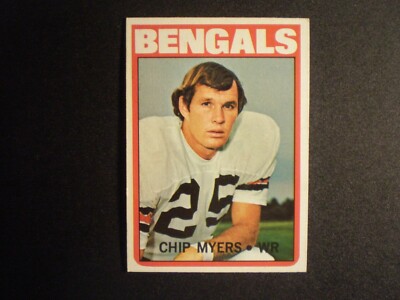 1972 Topps Football Bengals Chip Myers Card # 17 | eBay