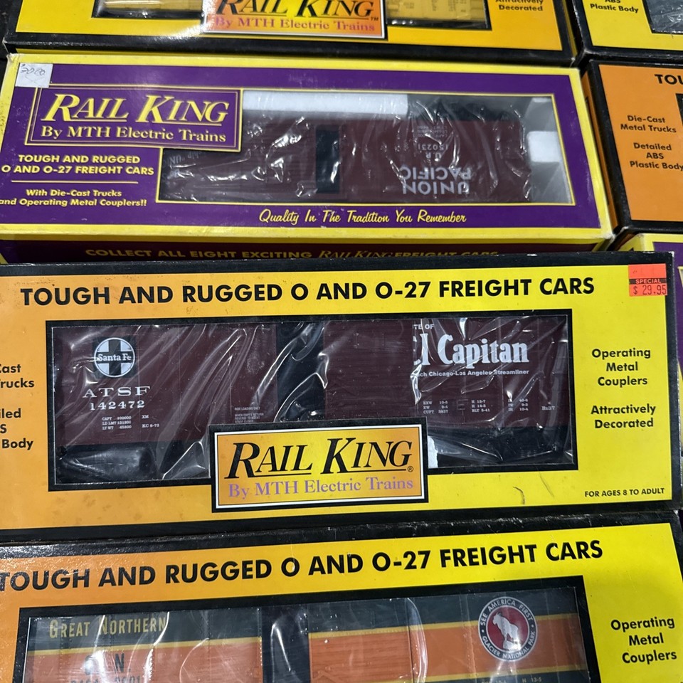 Lot 8 Mth Great Northern Single Door Box Car 30-7488 Tank Train & More ...