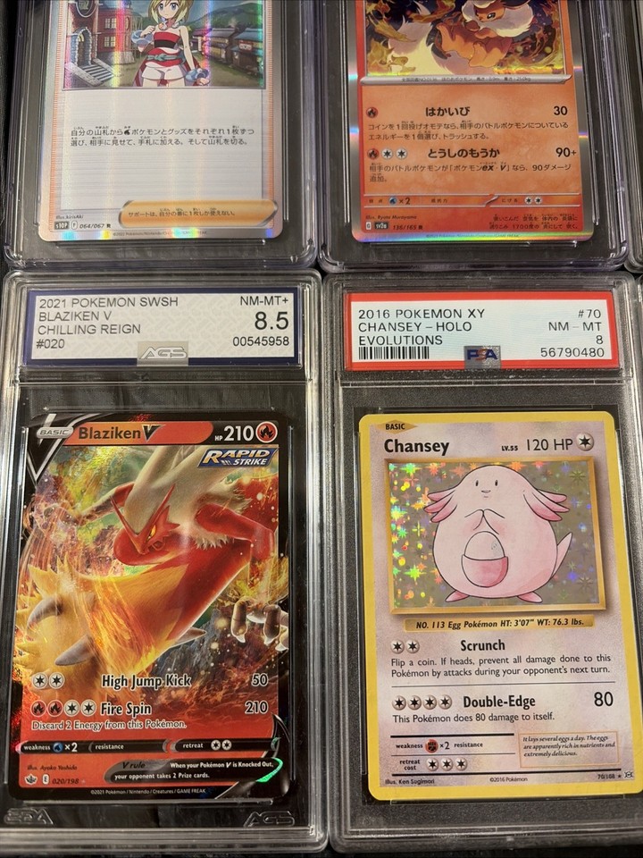 Pokémon TCG Lot Of 7 Graded Slabs PSA, AGS & CGC Chaney XY Evolution ...