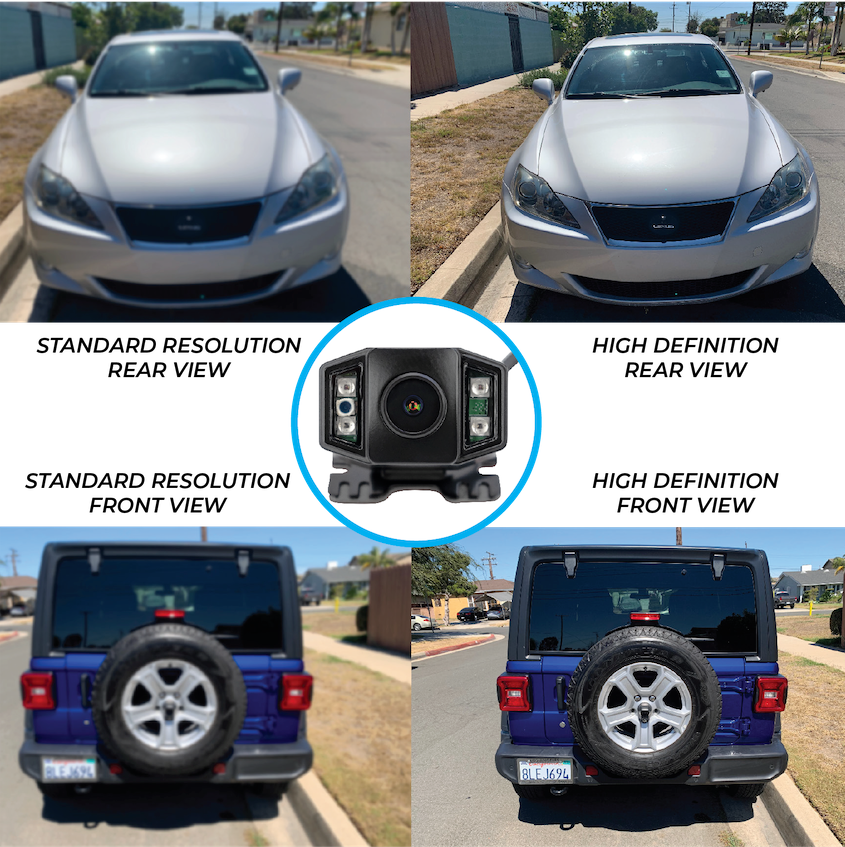 Echomaster PHDCAM10U AHD/CVBS Rear/Front View Camera Night Vision Off ...