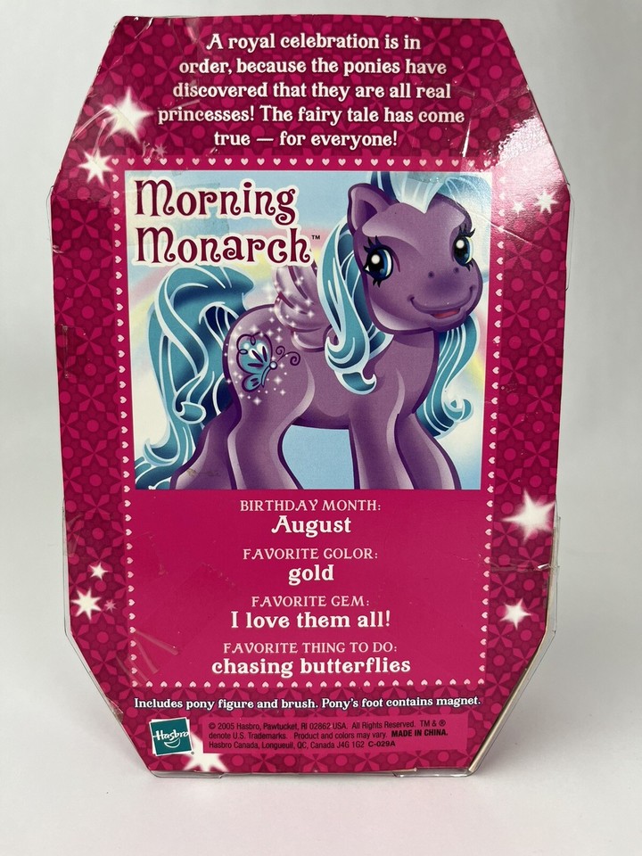 My Little Pony Pegasus Pony Morning Monarch G3 2005 New In Box | eBay