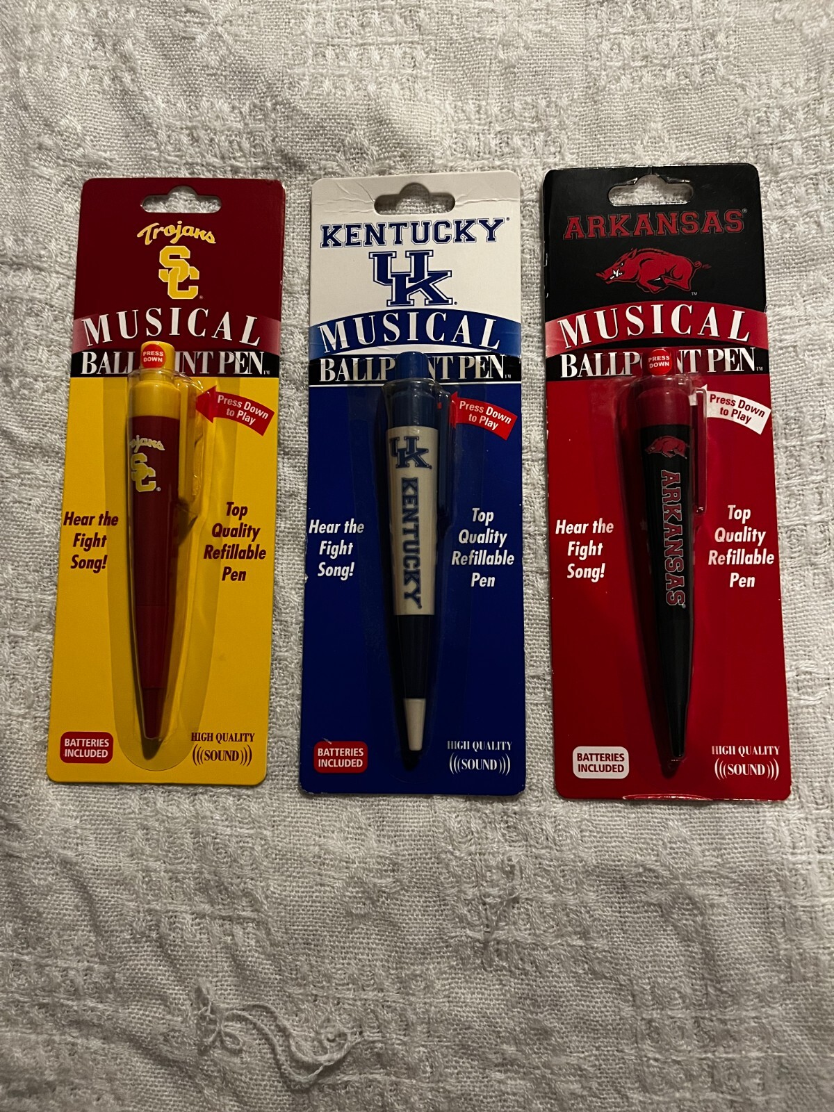 NCAA VARIOUS TEAMS USC ARKANSAS KENTUCKY TALKING MUSICAL BALLPOINT PEN ...