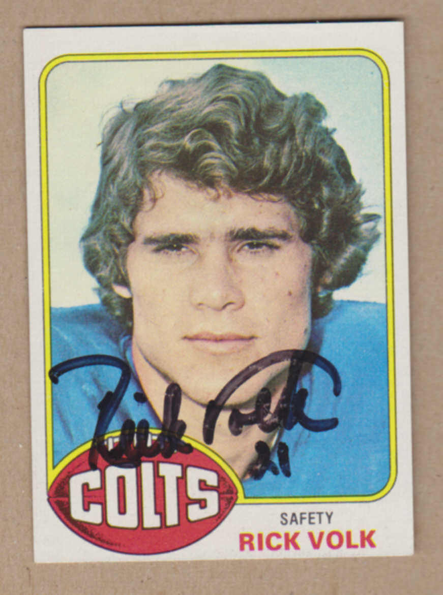 Rick Volk signed 1976 Topps card# 371-Baltimore Colts | eBay