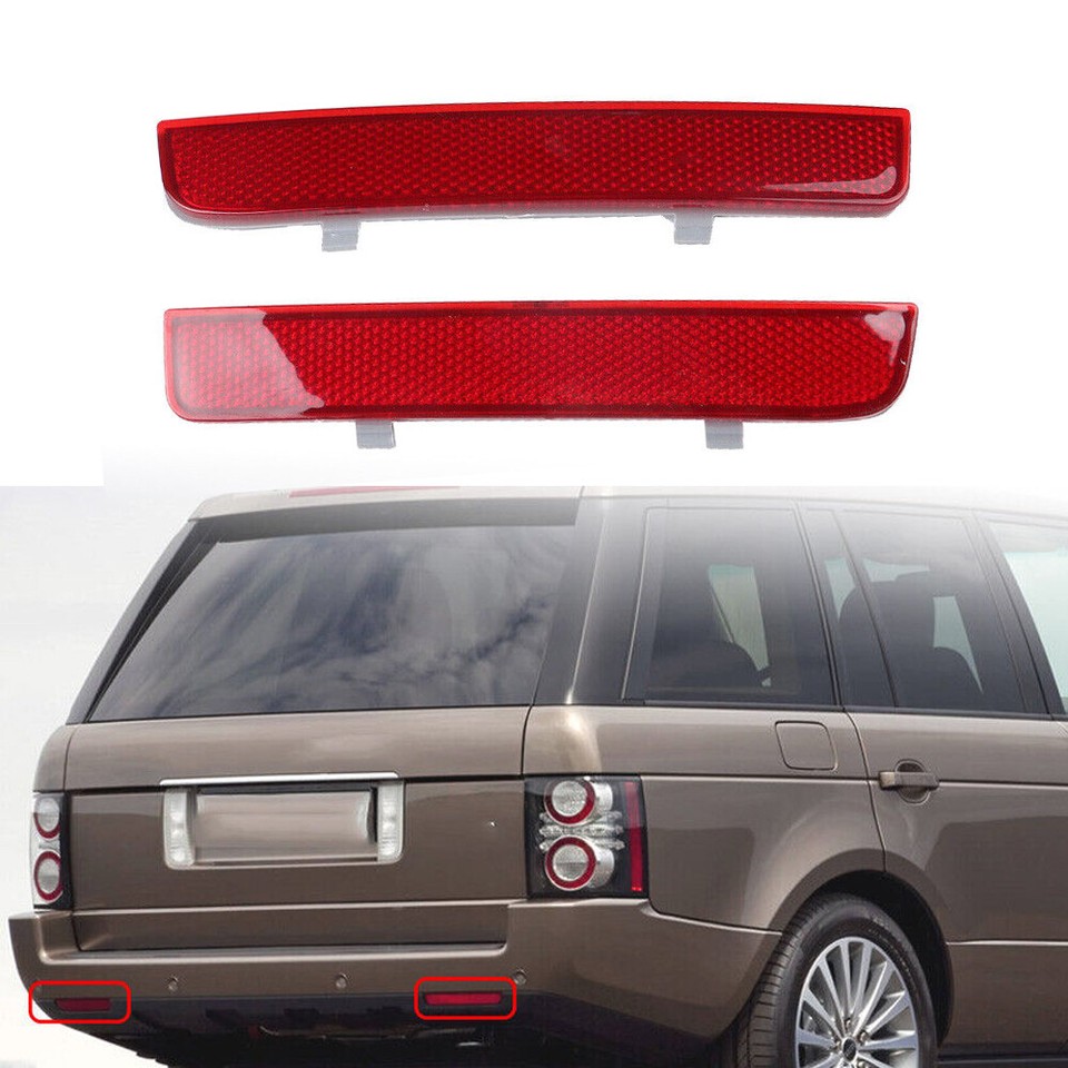 2x Rear Reflector Light Lower Bumper Lamp For Land Rover Range Rover ...