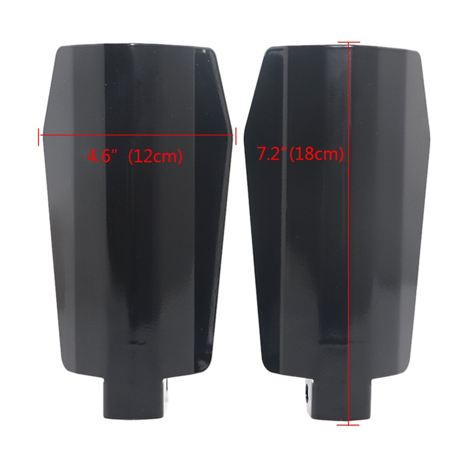 Black Coffin Cut Hand Guard Guards For Harley 1996-up Baggers Tour ...
