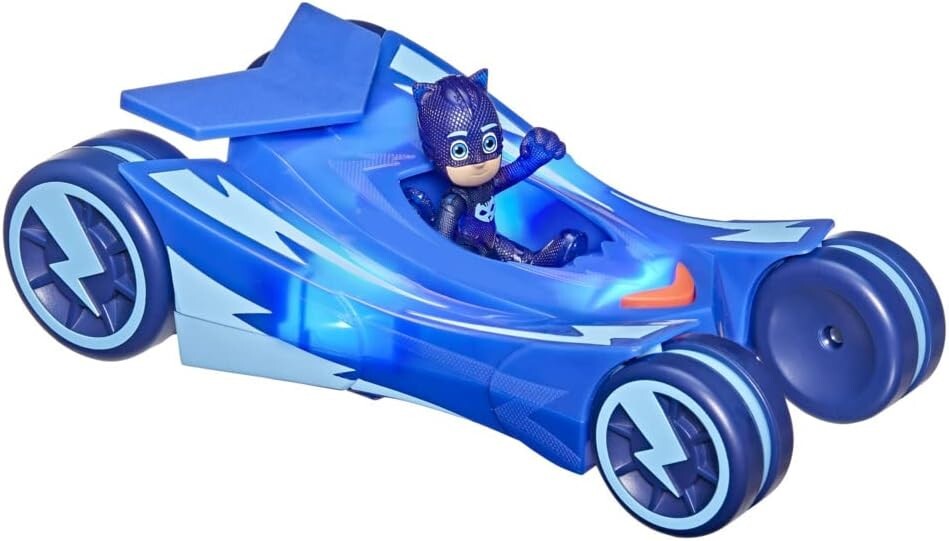 PJ Masks Glow & Go Cat-Car Preschool Toy Vehicle, Catboy Car Light Up ...