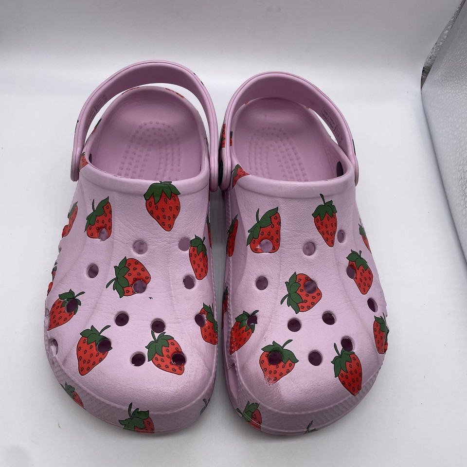 CROCS Pink Strawberry Clogs, Women's Size 7 / Men's Size 5 Boulder CO ...