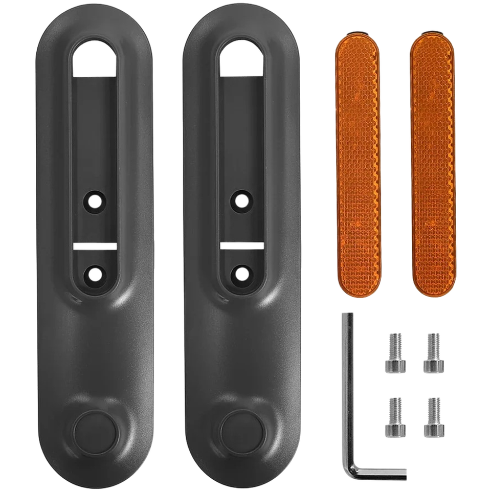 ABS Plastic Mudguard Set for Xiaomi 4 Ultrax Front Rear with Taillight ...