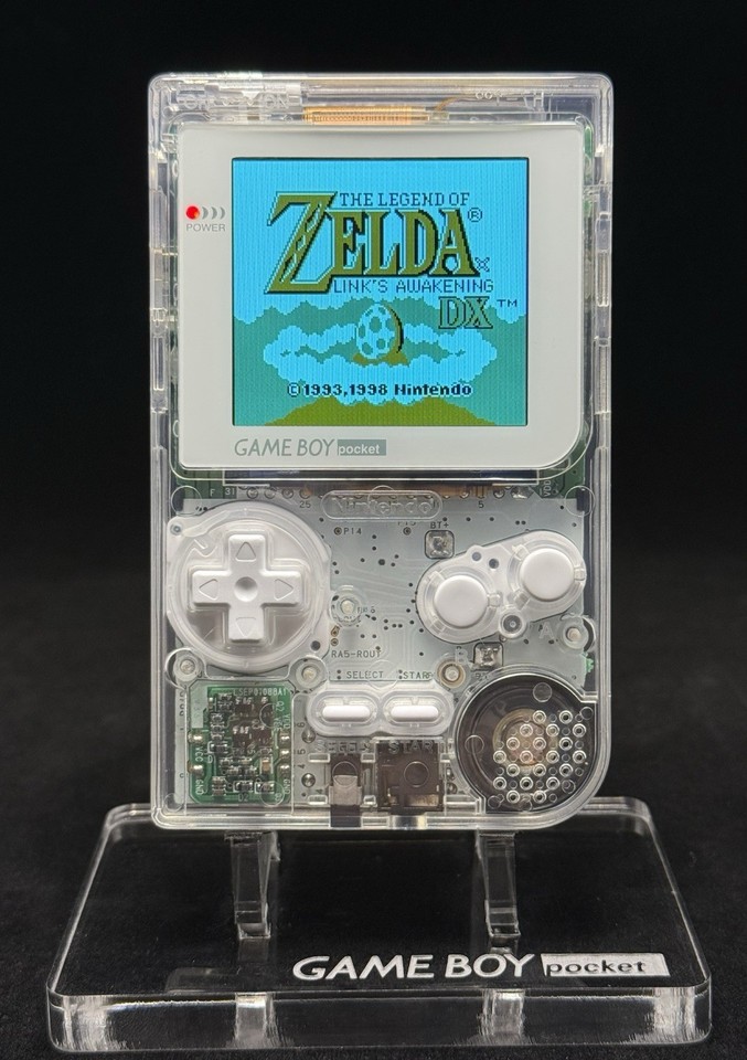 Nintendo Gameboy Pocket with Crystal Shell Modern IPS Screen - New ...