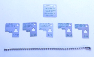 Eddie Bolt Pintail Protrusion Grip Gage Set Aircraft Tools EB2G1309Y | eBay