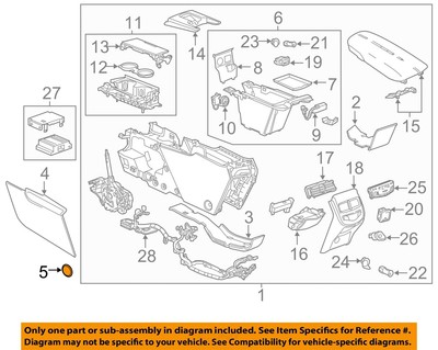 Cadillac GM OEM 13-18 XTS Center Console-Access Cover Left 20995902 | eBay