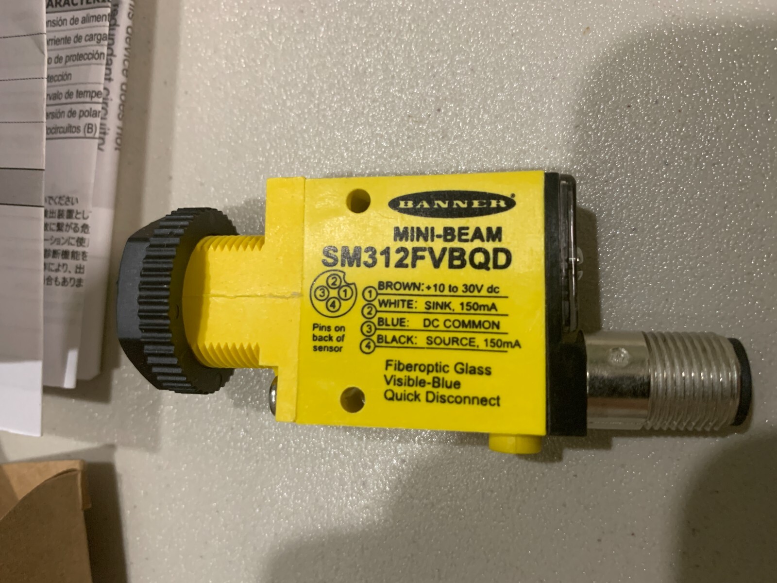 Banner SM312FVBQD Mini Beam Sensor for sale online | eBay