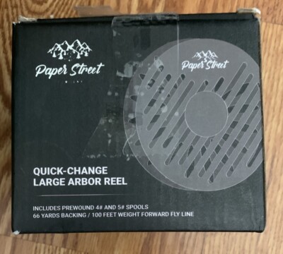 PAPER STREET FLY REEL 2 SET PER BOX, #4 And #5 Spools - 100 Ft/Line | eBay