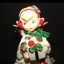Lefton DECEMBER Birthday Angel Girl Figurine w Rhinestones - Christmas ...