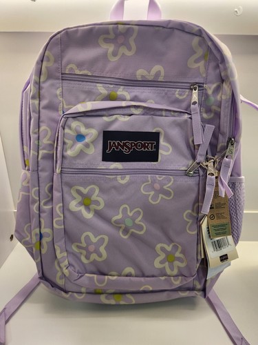 Jansport Big Student 17.5" Back Pack Fresh Floral Purple New | eBay