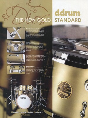 2019 Print Ad of ddrum Dios Series Drums new gold standard | eBay