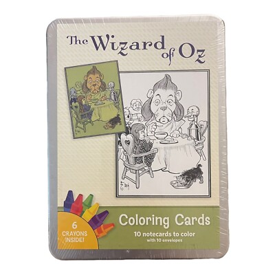 THE WIZARD OF OZ Adult Coloring Cards Notecards Envelopes Card Making ...