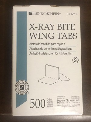 Dental Henry Schein Stick on Bite Wing Adult Tabs 500 per Package , X ...
