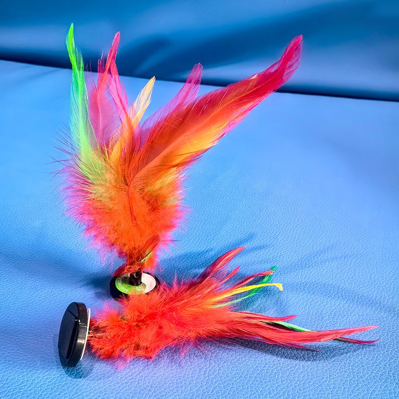 Colorful Feather Shuttlecock China Jianzi Foot Kick Chicken Feather ...
