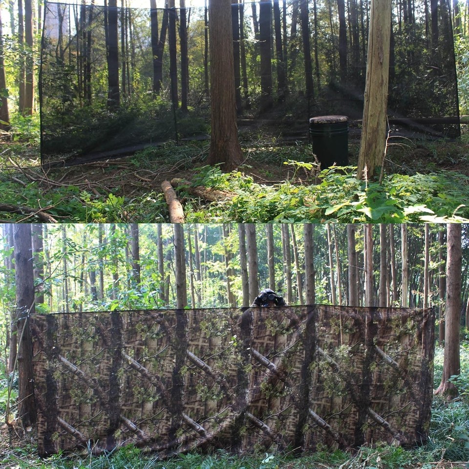 One Way See Through Camouflage Mesh Camo Netting Material For Hunting ...