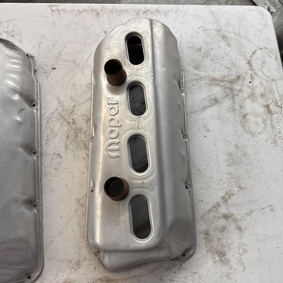Mopar Performance 426 HEMI Dual Plug Valve Covers S/S A/FX Aluminum ...