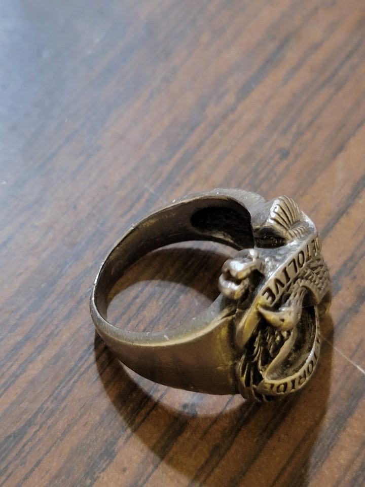 Mens Stainless Steel Eagle Hawk Harley Live To Ride Ride to Live Ring ...