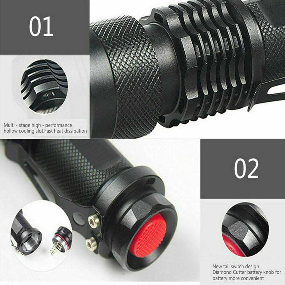 UV Ultraviolet Light LED Flashlight Black Light 395nM Inspection Lamp ...