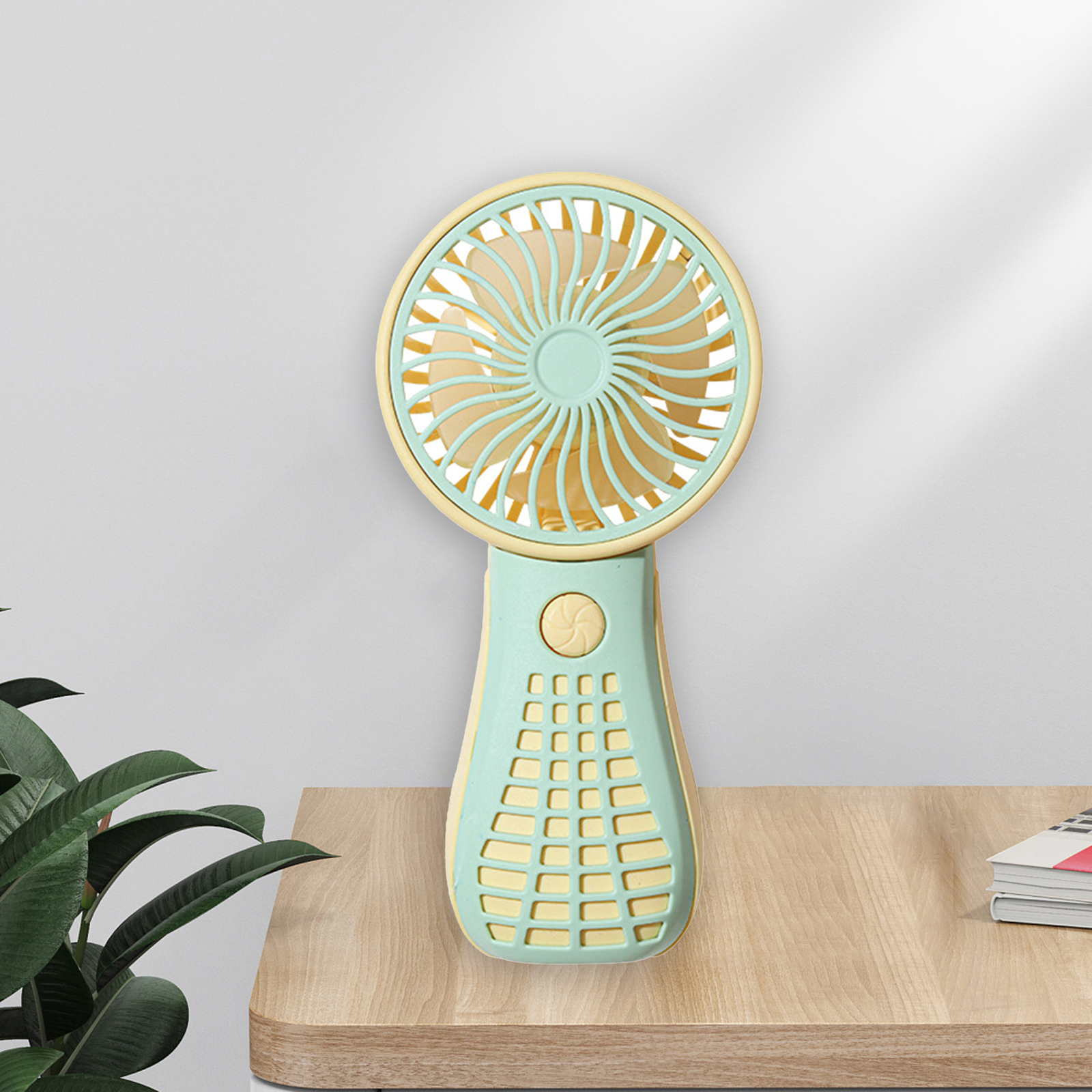 Usb Fan Strong Wind Fast Cooling Color Blocking Cooling Fan Long ...