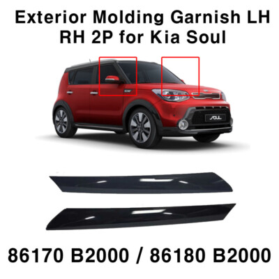 OEM 86170B2000 86180B2000 Exterior Molding Garnish LH RH 2P for Kia ...
