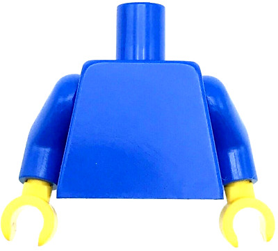 LEGO Torso Body For Minifigure Plain Blue Yellow Hands | eBay UK