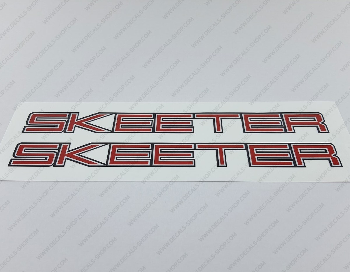 Skeeter Boat Decals Skeeter Boat Logo V1 Silver Decal Set Of 2