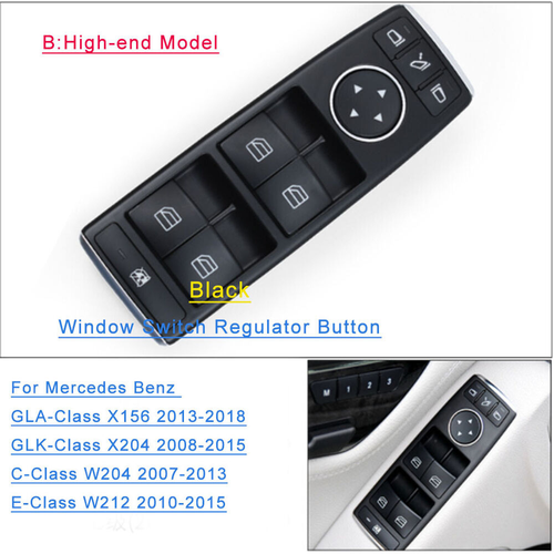 Left Door Window Switch Button Cover Black(B) For Benz C/E/GLA Class ...