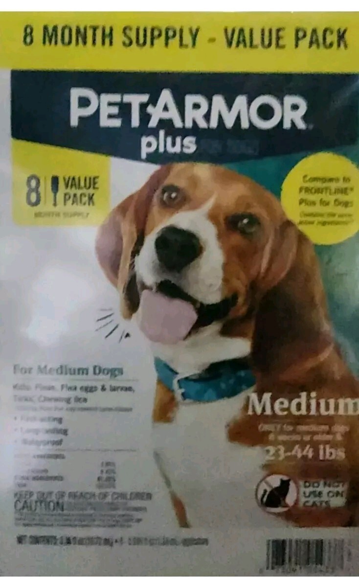Pet Armor Plus for Medium Dogs 23-44 lbs Flea and Tick Protection ...