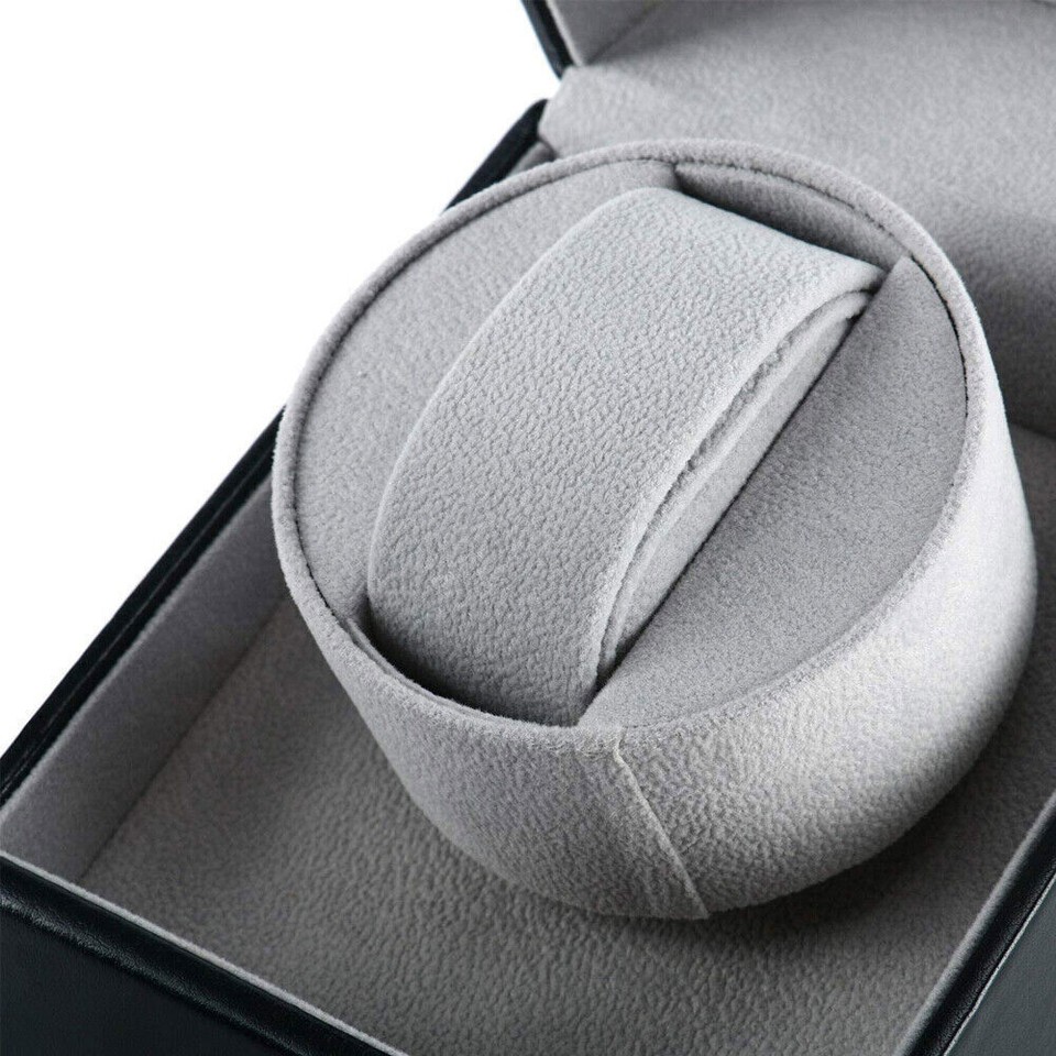 Automatic Rotation Single Watch Winder Box Leather Storage Display Case ...