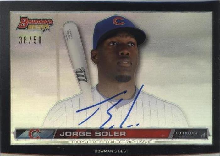 2015 Bowman's Best - Hi-Def Heritage Jorge Soler #HDH-JS Autographs /50 ...