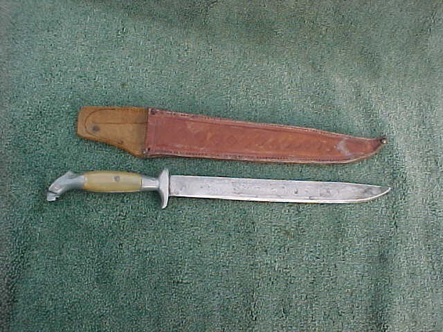 Vintage Mexican Bowie Knife 12.25" POCO Y BUENO with Eagle Pomel GON ...