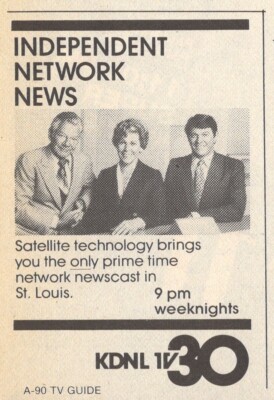 1981 KDNL ST LOUIS INDEPENDENT NETWORK TV NEWS PROMO AD AD | eBay