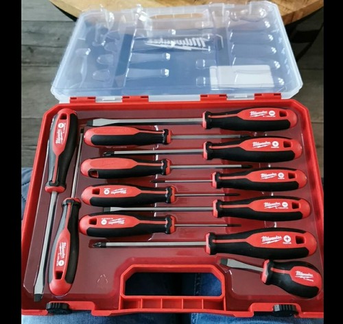 Milwaukee Set of 12 Tri-Lobe Screwdrivers 4932472003 Red for sale ...