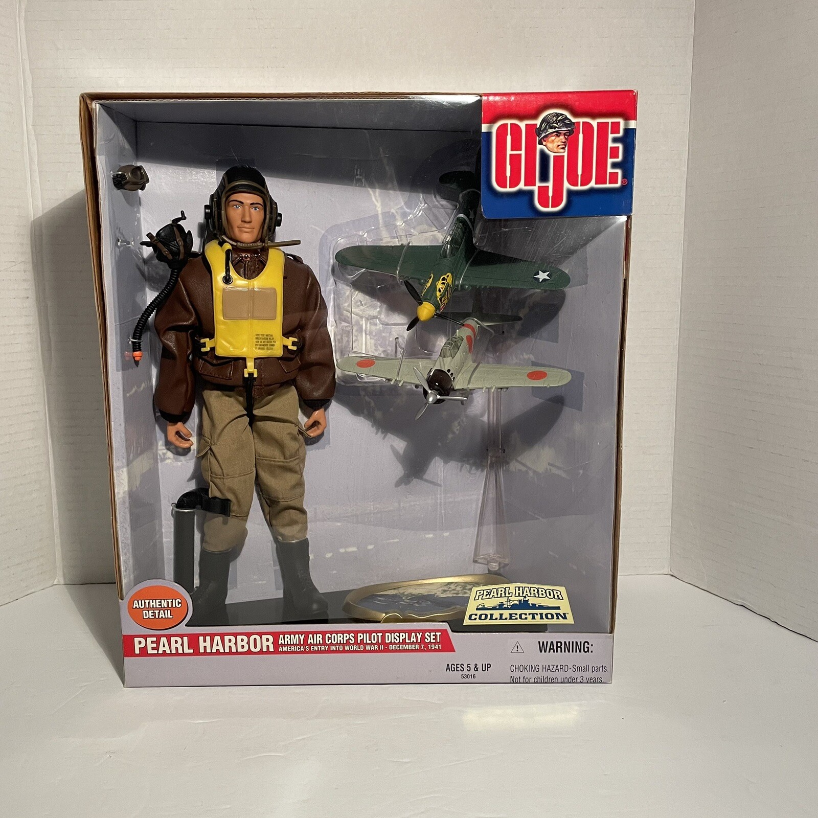 GI JOE Pearl Harbor Collection Army Air Corps Pilot Display 12” Hasbro ...