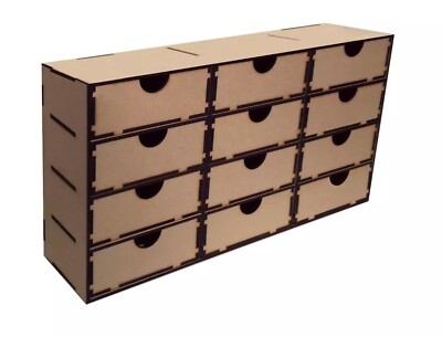 12 DRAWER STORAGE CABINET UNIT FOR MODEL/ WARHAMMER/ ARTS & CRAFTS ...
