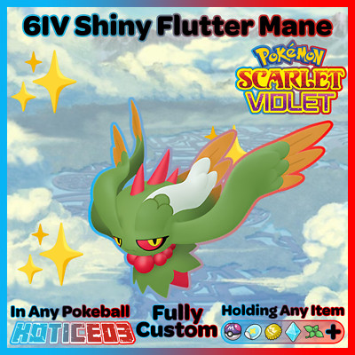 Shiny/Non Flutter Mane 6IV Paradox Pokemon Scarlet & Violet 🚀 Fast 🚀 | eBay