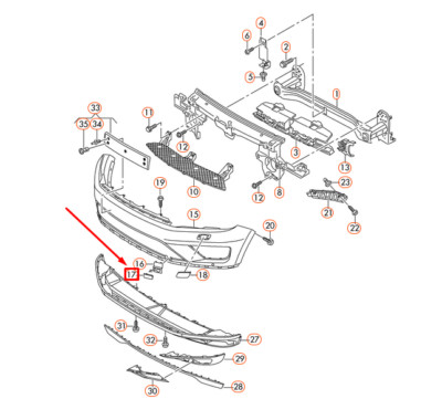 2007-2010 VW Touareg 7P FRONT BUMPER LEFT TOWING EYE COVER 7P6807155GRU ...