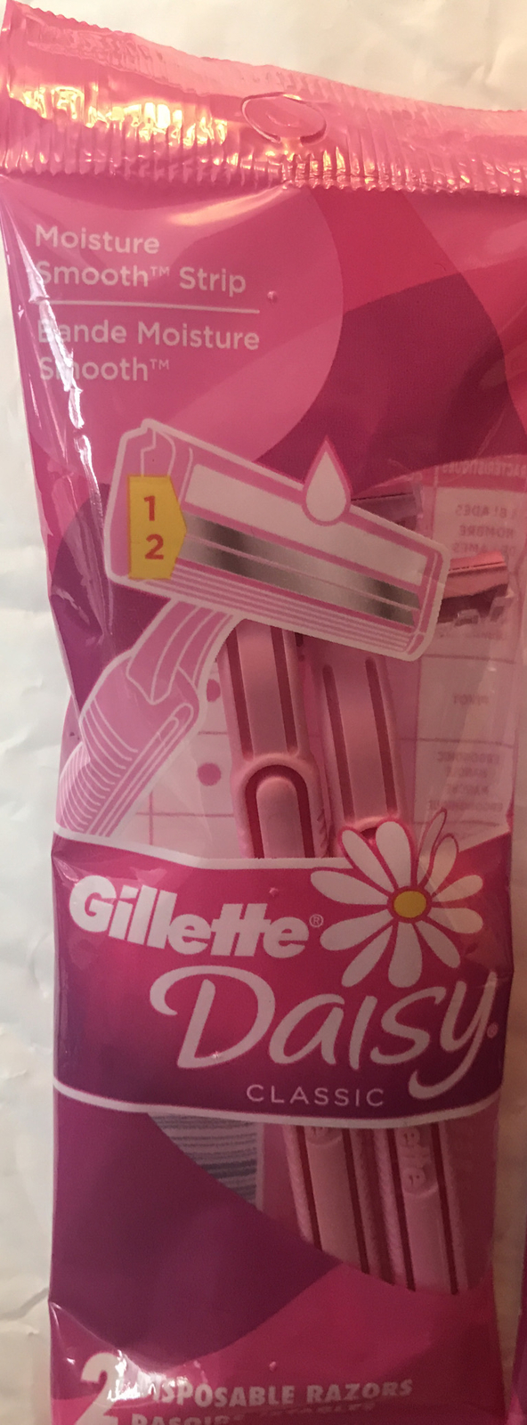 Gillette Daisy Classic 2 Blade Disposable Razor Moisture Smooth Strip ...