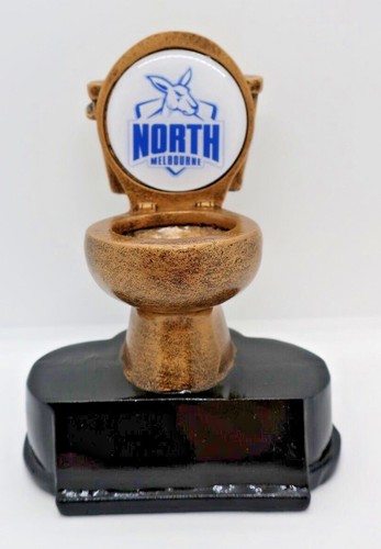 Kangaroo North Melbourne Wooden Spoon Toilet Loser Trophy 140mm ...