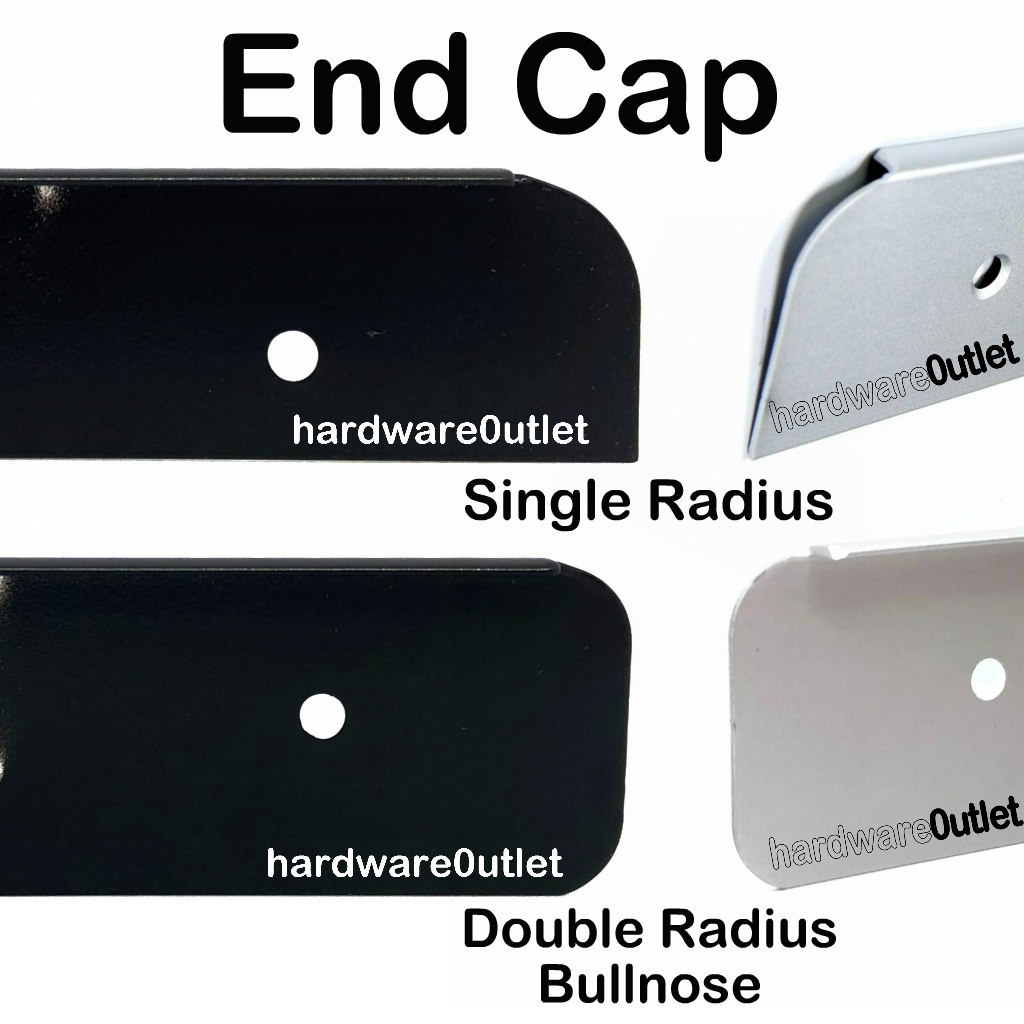 WORKTOP STRIPS Edge Trim End Cap Corner Straight Joint Black or Silver ...