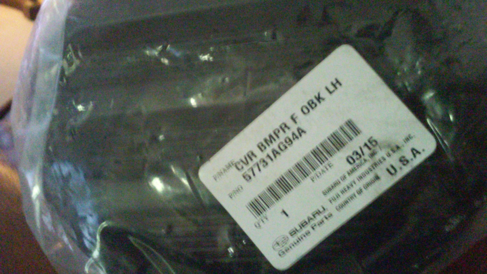 New Genuine OEM Subaru Front Left Bumper Cover Outback 57731AG94A | eBay