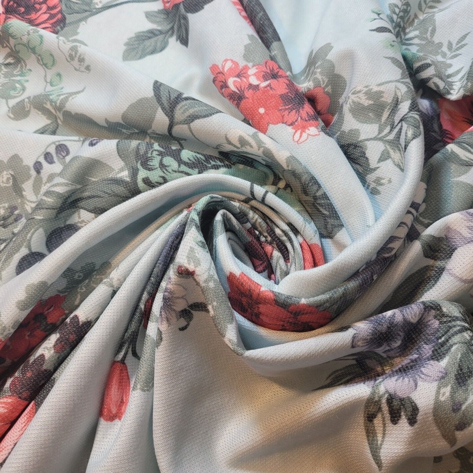 French Terry Loopback Cotton Jersey Fabric Plain /Print Dress Craft ...