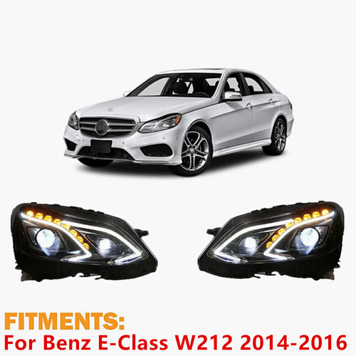 For Mercedes-Benz E-Class W212 2014-2016 LED Headlights Turn Front Lamp ...