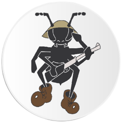 Soldier Ant - 25 Pack Circle Stickers 3 Inch - Military Gun Insect | eBay