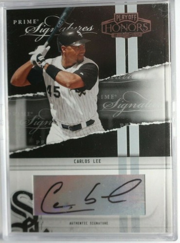 2004 Playoff Honors Carlos Lee Auto Autograph 25/100 Mint Condition ...